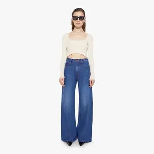 MOTHER Snacks! The Lemon Twist Sneak Yes, Chef! Jeans - Blue