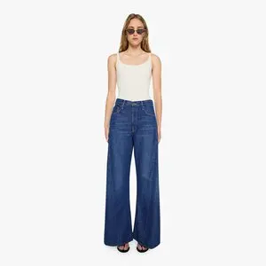 MOTHER Snacks! The Lemon Twist Sneak Yes, Chef! Jeans - Blue