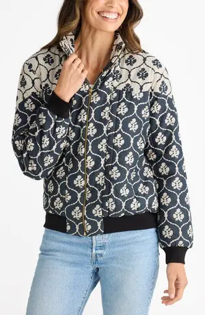 TALISMAN THE LABEL Thembie Quilted Bomber Jacket