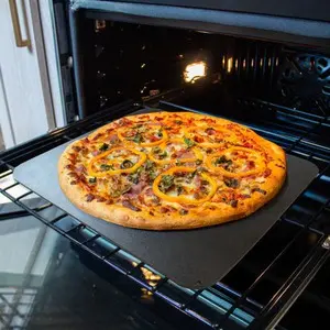 OLD STONE Pizza Steel W/ Moat, 14x14-inch