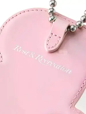 REST&RECREATION Mirror Leather Carholder Keyring - Pink