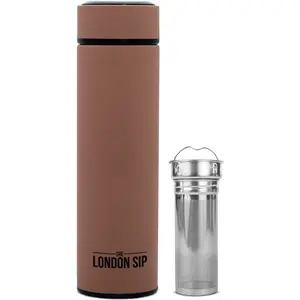 LONDON SIP Infuser Bottle 16oz Mocha Brown