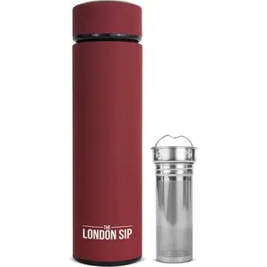 LONDON SIP Infuser Bottle 16oz - Red