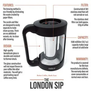 LONDON SIP Cold Brew Coffee Maker