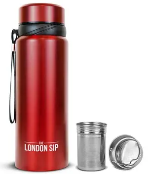 LONDON SIP Infuser Bottle 25oz - Red