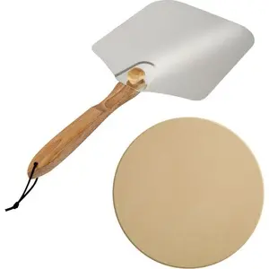 OLD STONE Traditional Pizza Stone And Pizza Peel Bundle - Multi