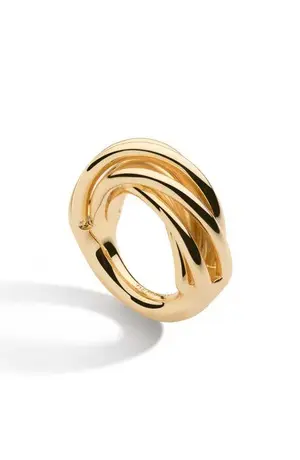 Demarson Sloane Crisscross Ring - Gold