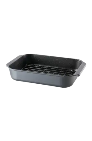CUISINE::PRO® Granite Roaster With Rack 5.9 Qt - Black