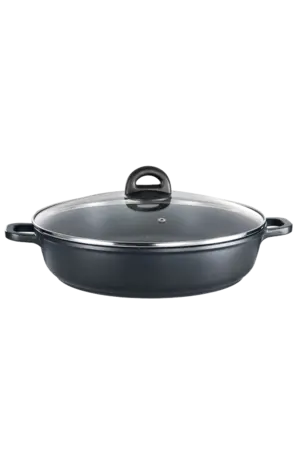 CUISINE::PRO® Stone™ 3.7 Qt Sauté Pan With Lid - Black