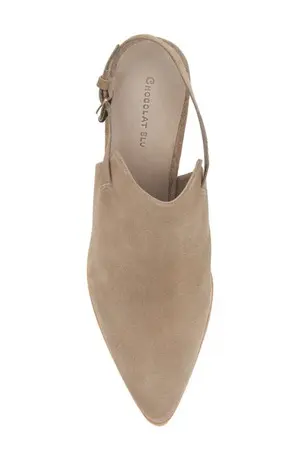 CHOCOLAT BLU Evie Slingback Bootie - Taupe Suede