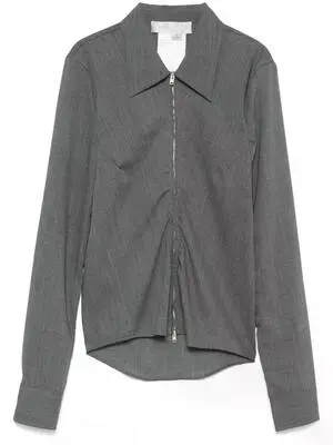 Our Legacy Slim Zip Shirt - Grey