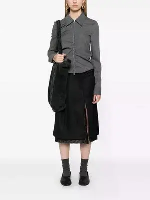 Our Legacy Slim Zip Shirt - Grey