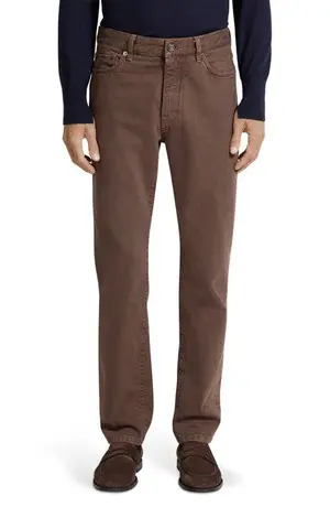 Zegna Roccia City Fit Jeans - Brown