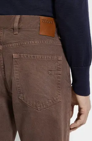 Zegna Roccia City Fit Jeans - Brown