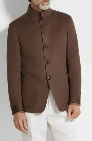 Zegna Button Detailed Outerwear For Men