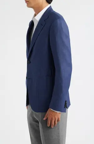Zegna Cashmere-blend Sport Coat - Ink Blue