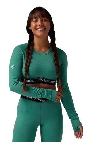 Backcountry Cropped Performance Tops For Women