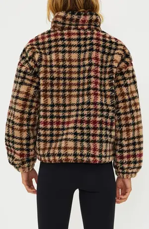Beach Riot Leona Fleece Half Zip Sweatshirt