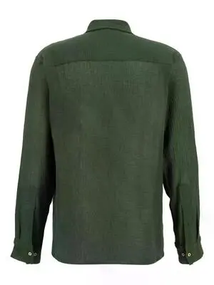 Spiritum Tulum Button-down Collar Cotton-gauze Shirt - Green