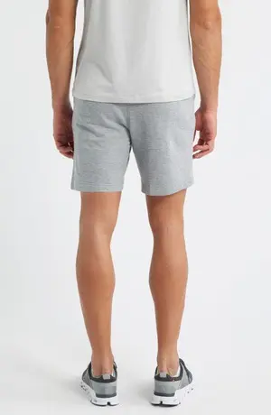 FREE FLY Lightweight Fleece Sweat Shorts - Heather Grey
