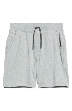 FREE FLY Lightweight Fleece Sweat Shorts - Heather Grey