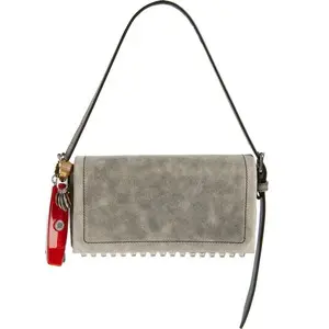 Alexander Wang Ricco Relic Shoulder Bag - Black Crackle Grey