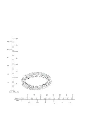 CRISLU Round-cut Cubic Zirconia Eternity Ring