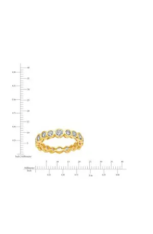 CRISLU Round Cubic Zirconia Eternity Ring