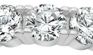 CRISLU Brilliant-cut Cubic Zirconia Eternity Ring