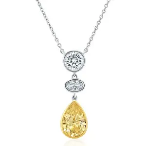 CRISLU Canary Cubic Zirconia Pendant Necklace