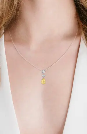 CRISLU Canary Cubic Zirconia Pendant Necklace