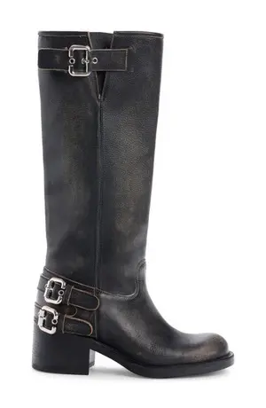Chloé Dakota Biker Tall Boots - Black