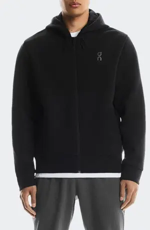 On Focus Tech Zip Hoodie - Black