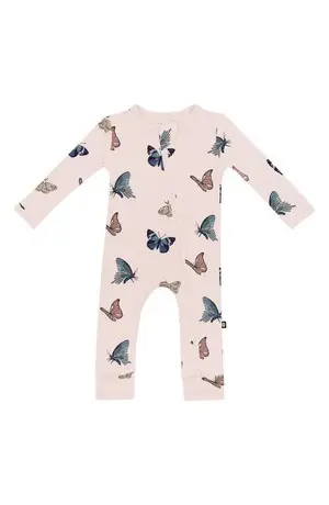 KYTE BABY Zip-up Romper - Blush Butterfly
