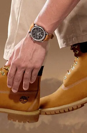 Timberland Stonington Chronograph Leather Strap Watch