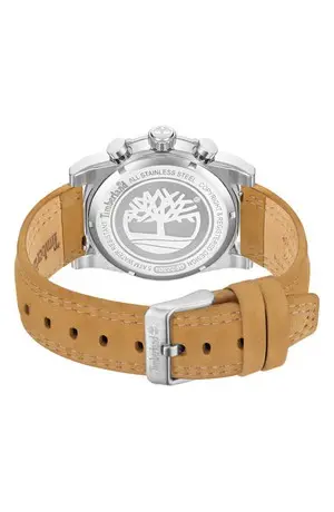 Timberland Stonington Chronograph Leather Strap Watch