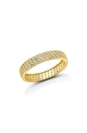 CRISLU Cubic Zirconia Wave Eternity Ring