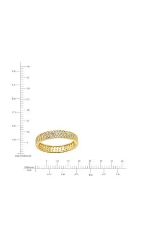 CRISLU Cubic Zirconia Wave Eternity Ring