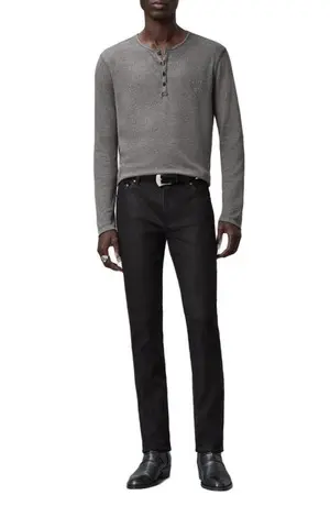 John Varvatos Klaus Burnout Rib Henley