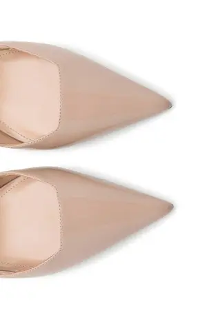 Mango Slingback Pointed Toe Pump - Beige