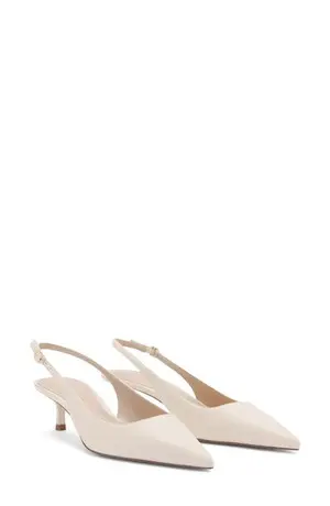 Mango Mona Slingback Pumps - Ecru