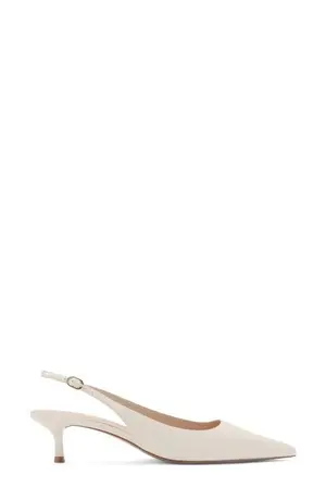 Mango Mona Slingback Pumps - Ecru