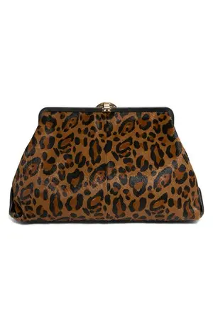 AIMEE Extra Large Full Circle Frame Clutch - Wildcat Haircalf