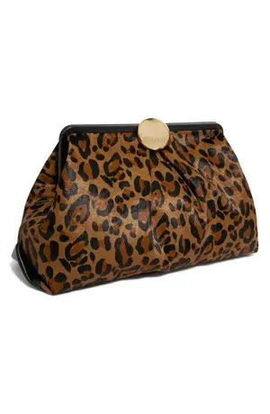 AIMEE Extra Large Full Circle Frame Clutch - Wildcat Haircalf