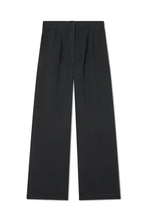 VIR VITA Marina Linen Trouser - Black