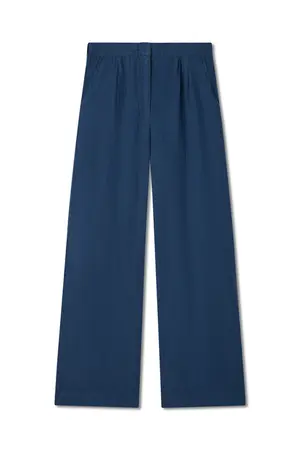 VIR VITA Marina Linen Trouser - Navy
