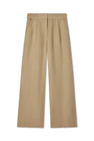 VIR VITA Marina Linen Trouser - Toffee
