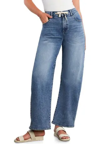 Hint Of Blu Raw Edge Hem Jeans For Women