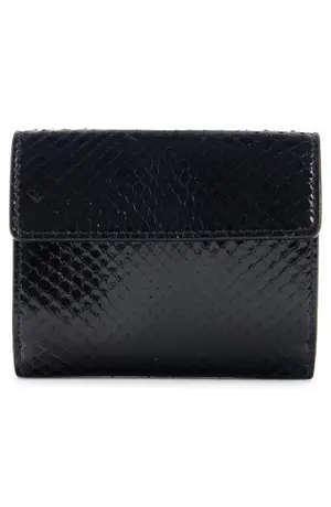 Chloé Leather Envelope Trifold Wallet - Black
