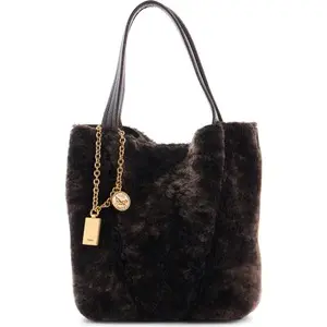Chloé Small Spin Genuine Shearling Tote